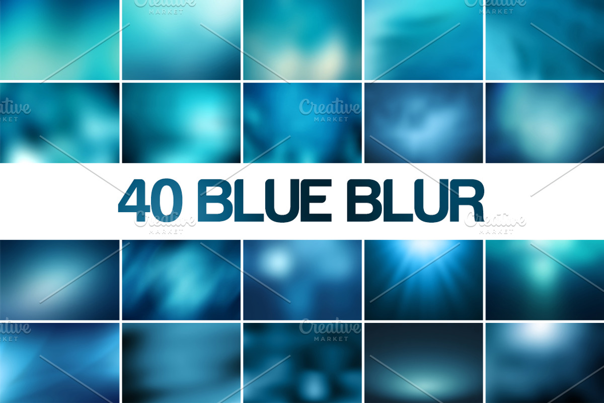 40 Blue Blur, a Texture Graphic by Orange Fox