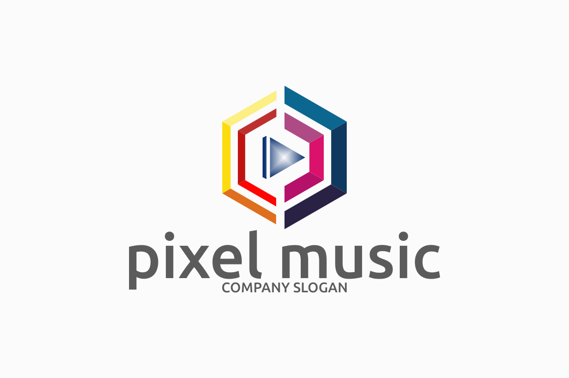 Pixel Music Logo, a Branding & Logo Template by Brandlogo