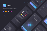 VPNECT - VPN UI KIT, an App Template by Vektora Studio