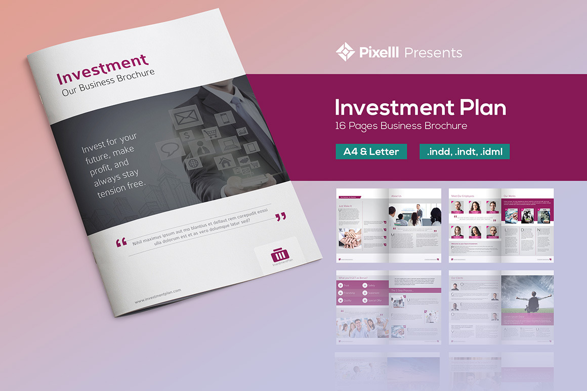 Investment Plan - Business Brochure, a Brochure Template by Vackground
