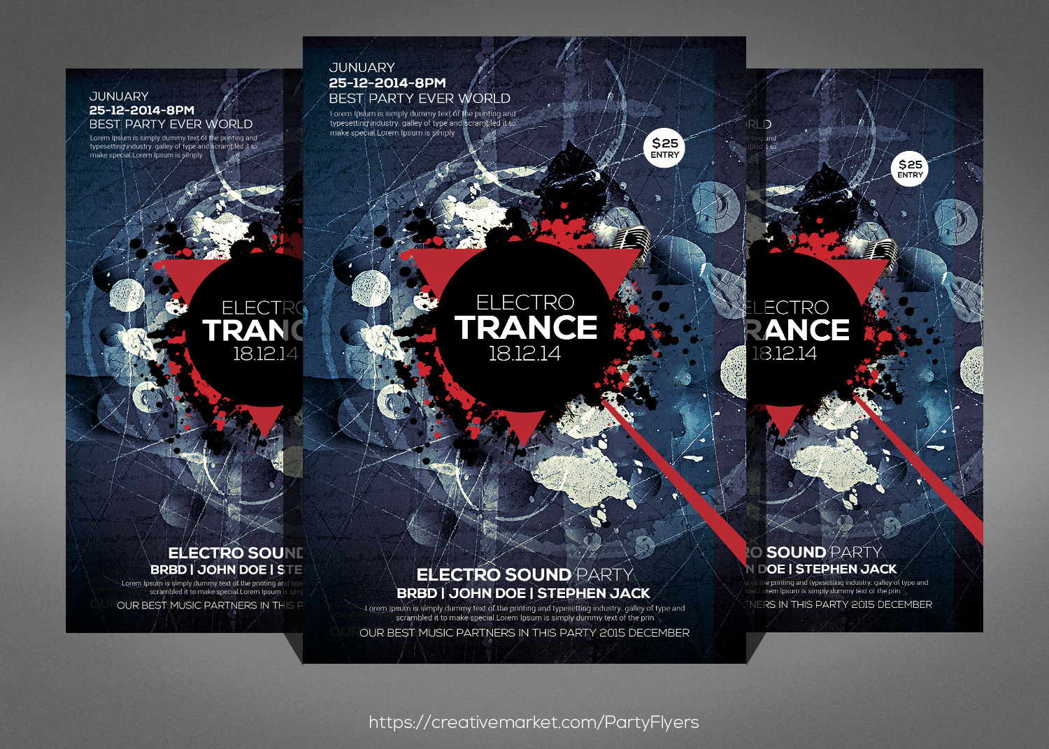 Abstract Flyer Templates, a Flyer Template by Graphic Templates