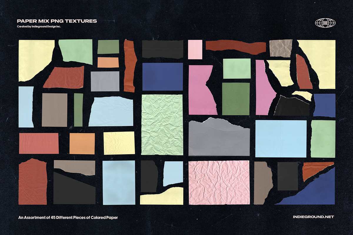 Paper Mix, an Object Graphic by Indieground Design Inc.