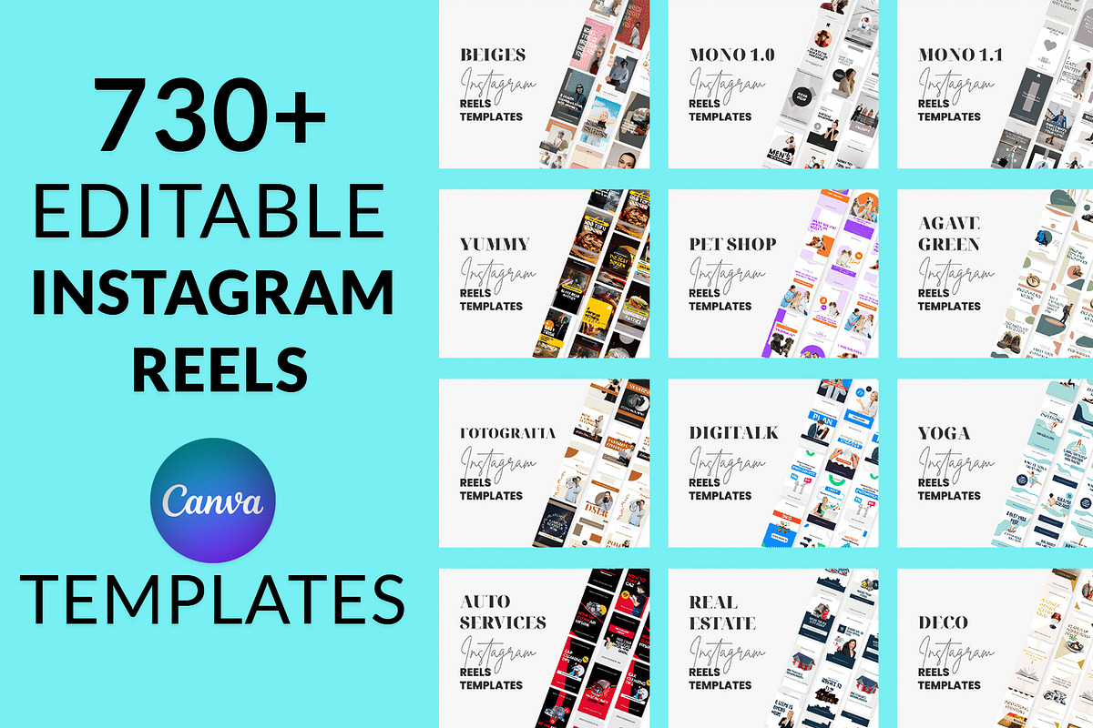 730+ Instagram Reels Templates, a Social Media Template by ResumeFabs