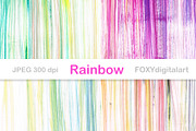 Ombre digital paper rainbow gradient, a Pattern Graphic by FOXYdigitalart