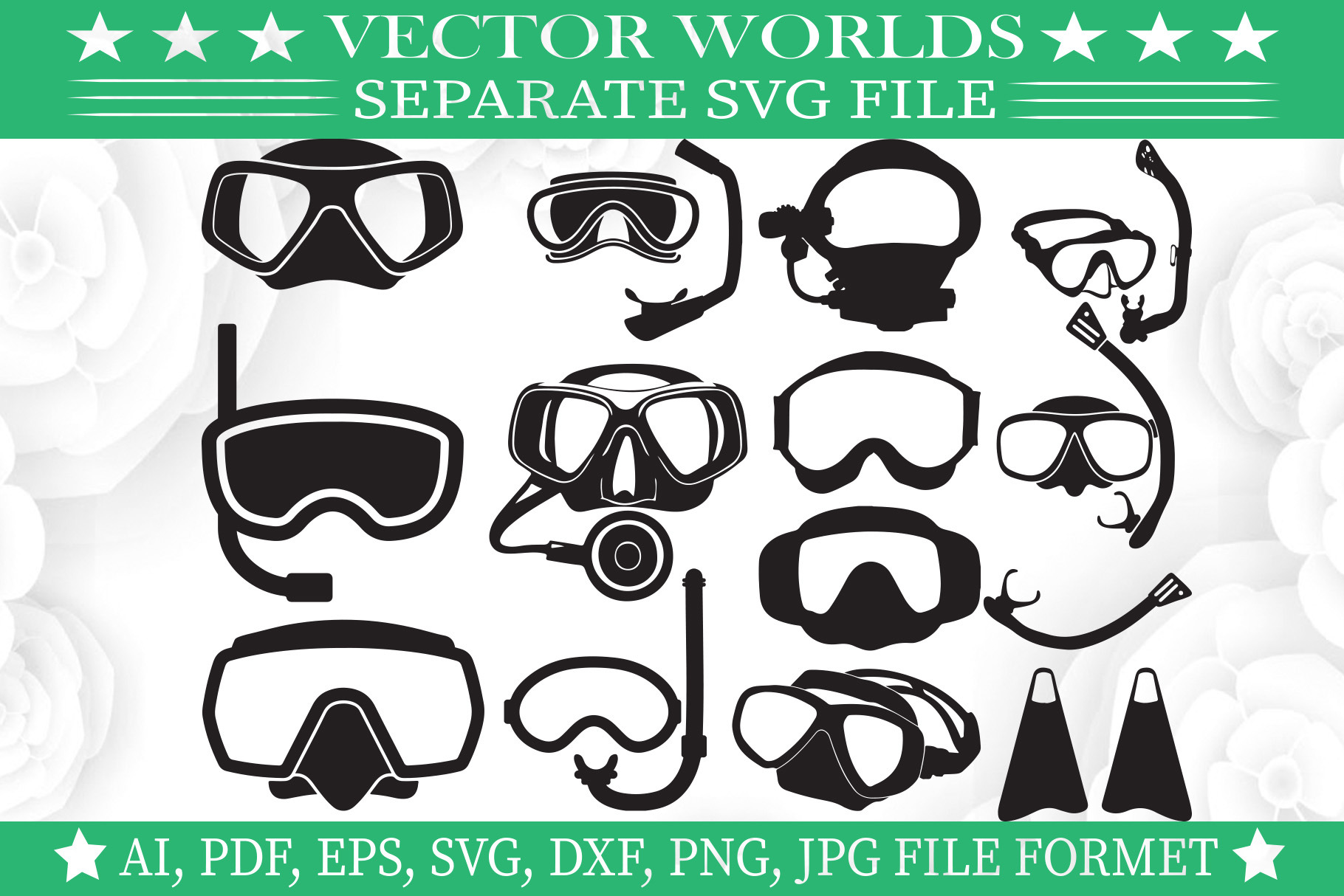 Diving Goggles Svg, Goggles Svg, an Object Graphic by VectorWorlds