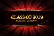 Class of 2019 Congratulations | Background Graphics ~ Creative Market