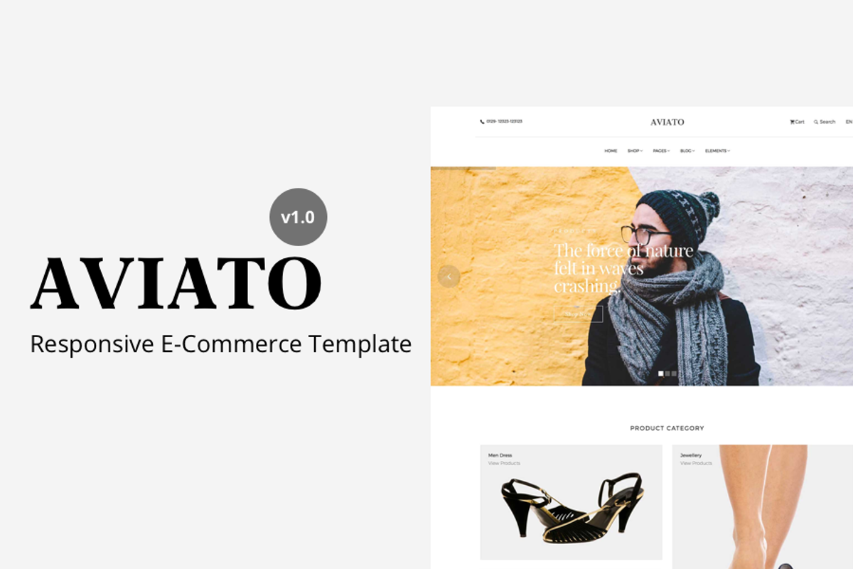 Aviato-Bootstrap E-Commerce Template, a Bootstrap Template by Themefisher