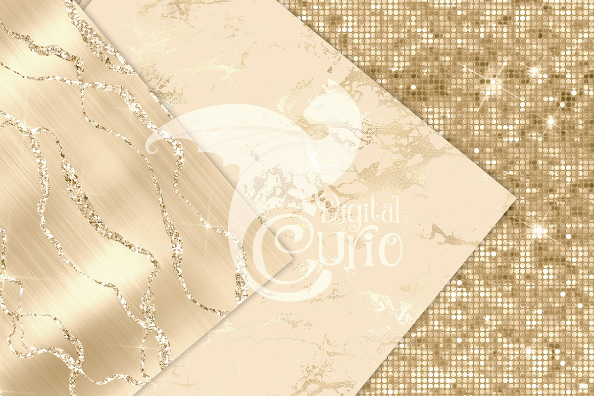 Luxury Champagne Textures, a Texture Graphic by Digital Curio