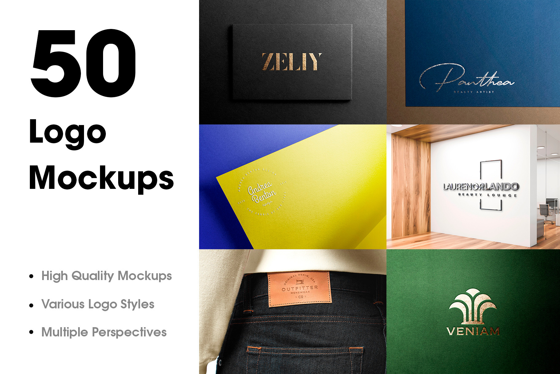 50 Logo Mockup Branding Bundle - V1, a Product Mockup by Asylab ...