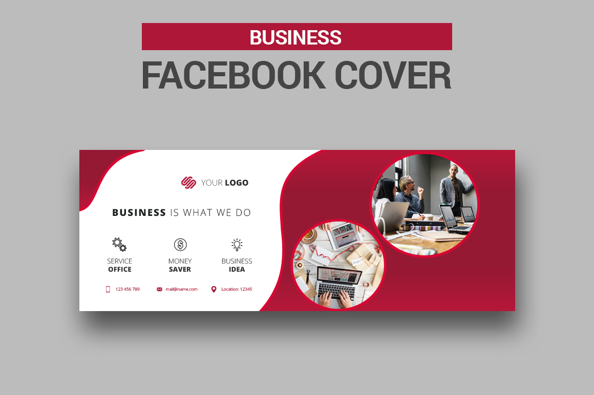 Business Facebook Cover, a Social Media Template by Creatricks