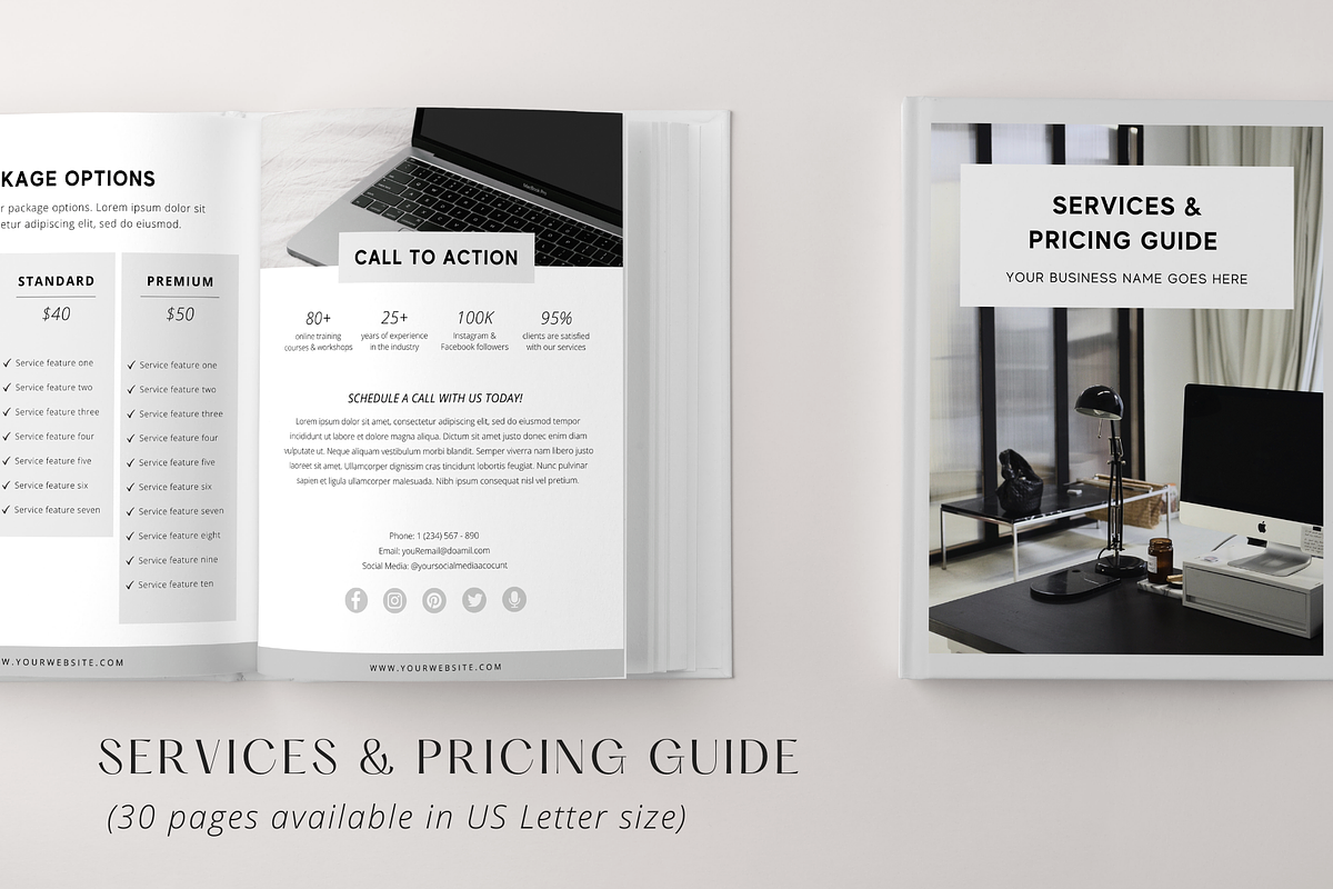 Services and Pricing Guide Template, a Magazine Template by ShopRShop