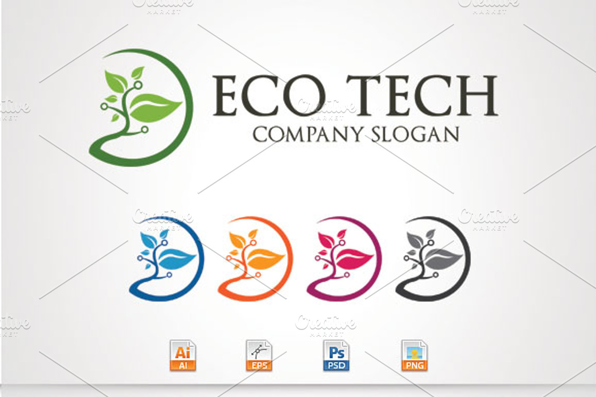 ECO Tech, a Branding & Logo Template by stock6design