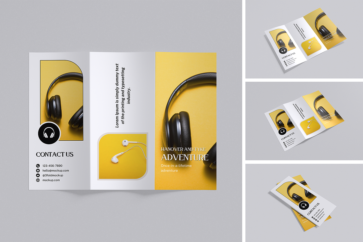 3 Fold Mockup, a Product Mockup by swsi-studio