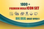 1800 Premium Mega Vector Icon Set, an Outline Icon by Studio 7