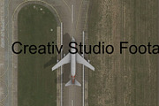 Plane is Moving on the Runway | Templates & Themes ~ Creative Market
