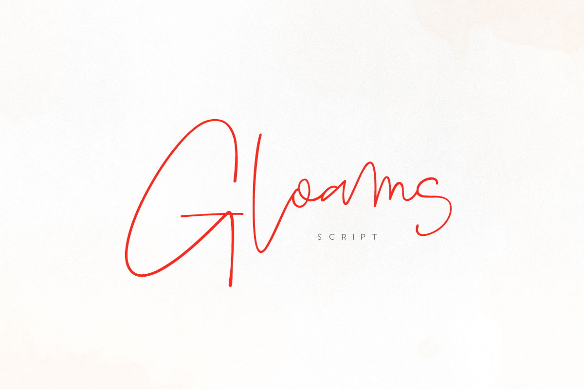 Gloams, a Script Font by vuuuds | Creative Market
