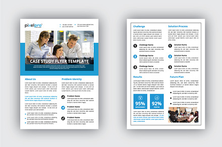 Case Study Flyer Design, a Flyer Template by Pixel Pro