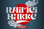 Raimei Hakke - Japan Style Logo Font, a Script Font by PutraCetol Studio