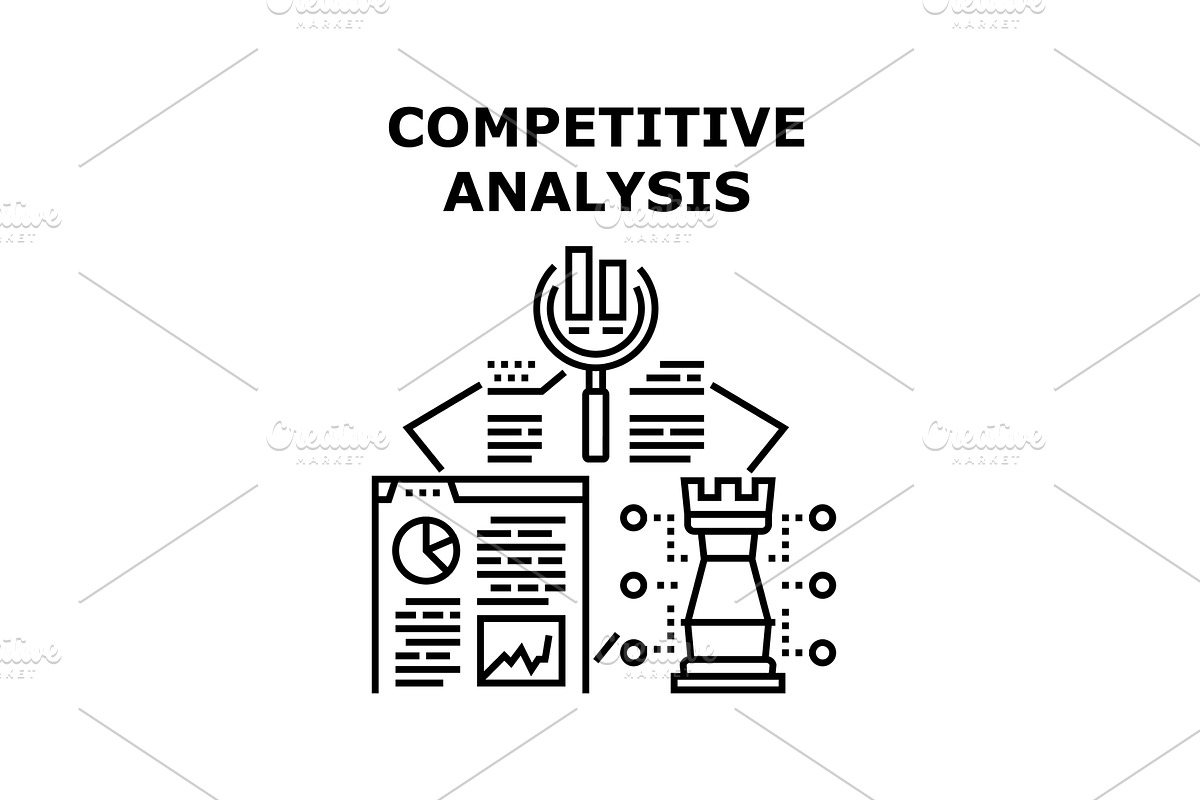 Competitive Analysis Vector Concept, a Finance Illustration by ...