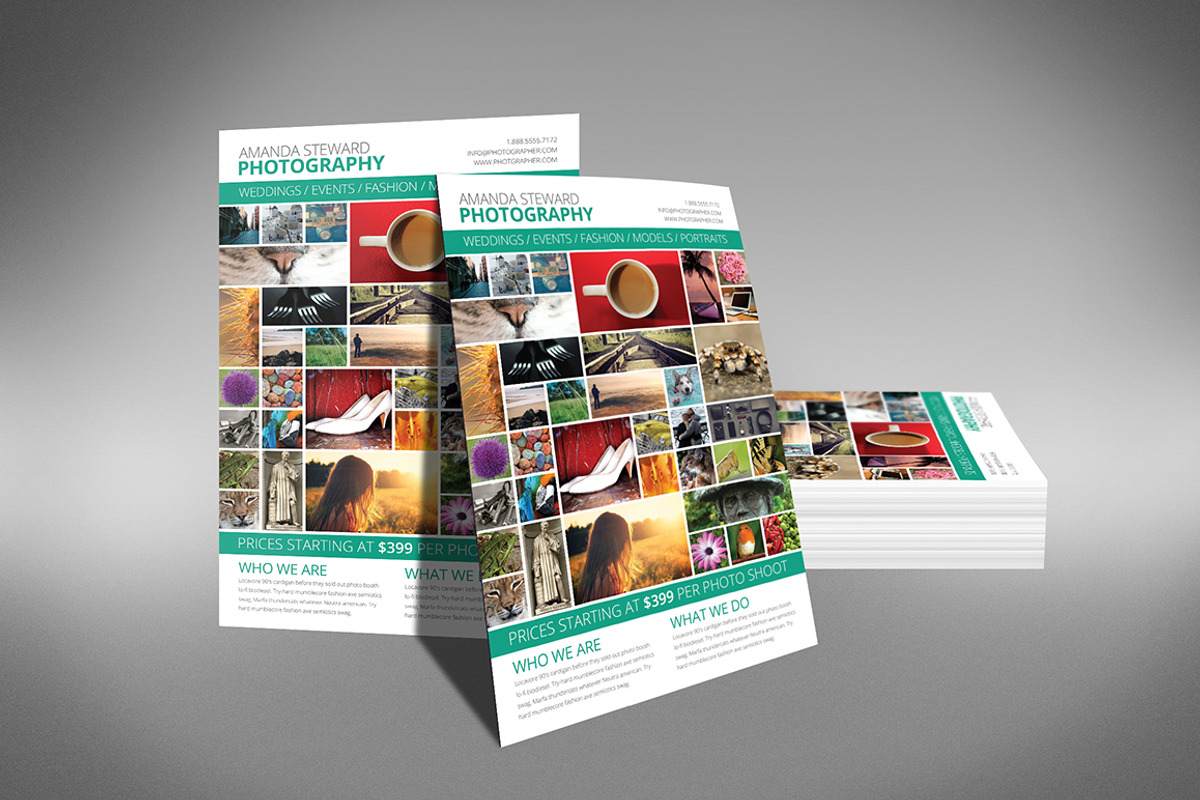 Photo Collage Flyer Template, a Flyer Template by Creativenauts