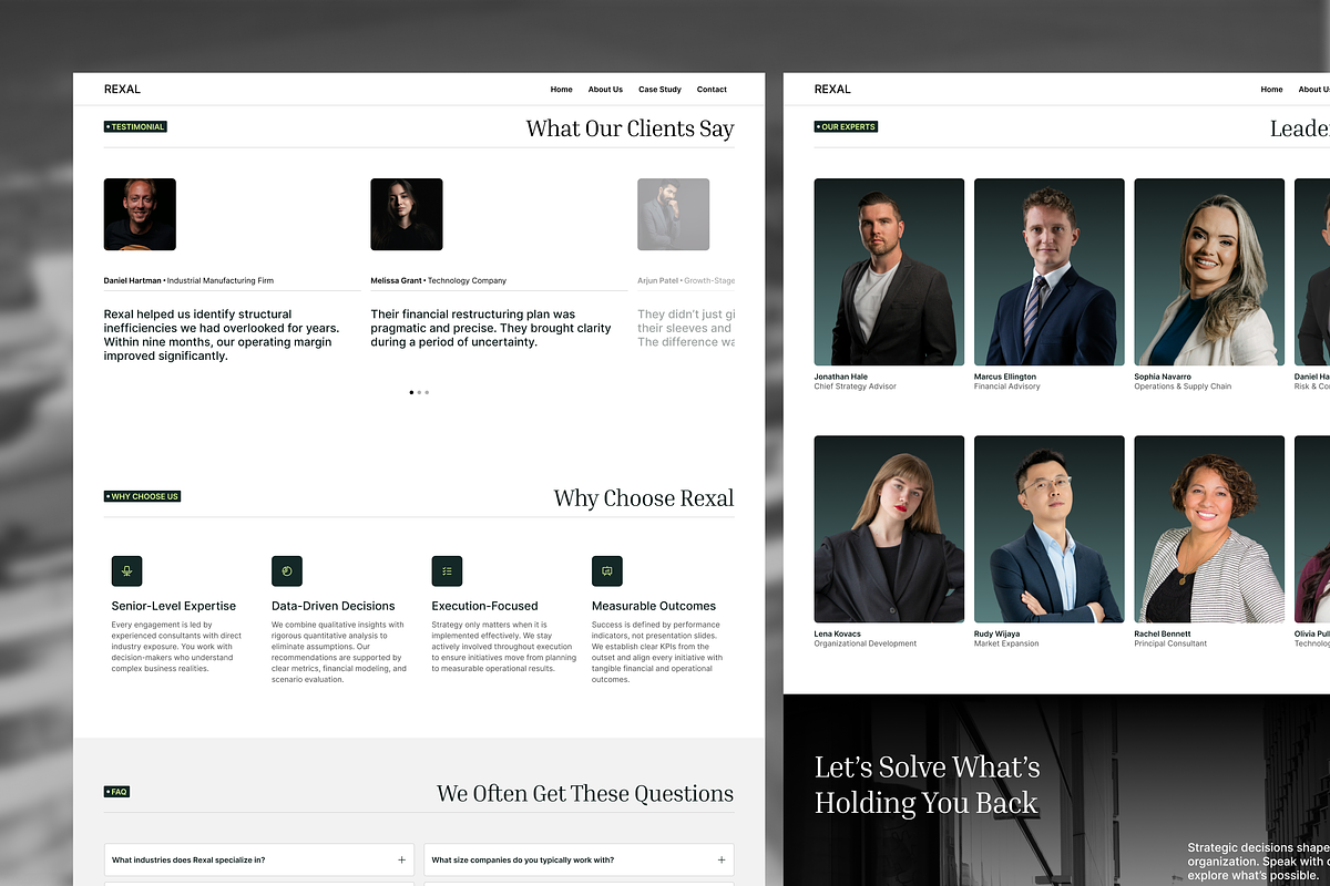 Business Consulting Framer Template, an UI Kit Template by Rozepaars Design