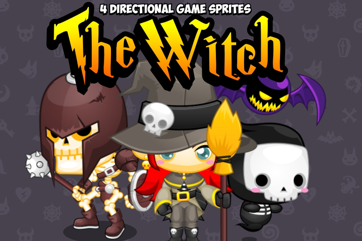 The Witch - Game Sprites, an Illustration by pzUH