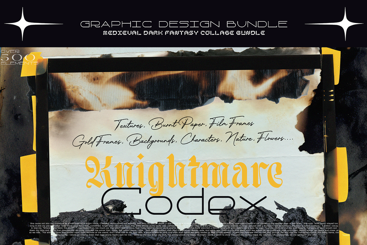 500+ Knightmare Codex - Bundle, an Object Graphic by Lilithcollageart