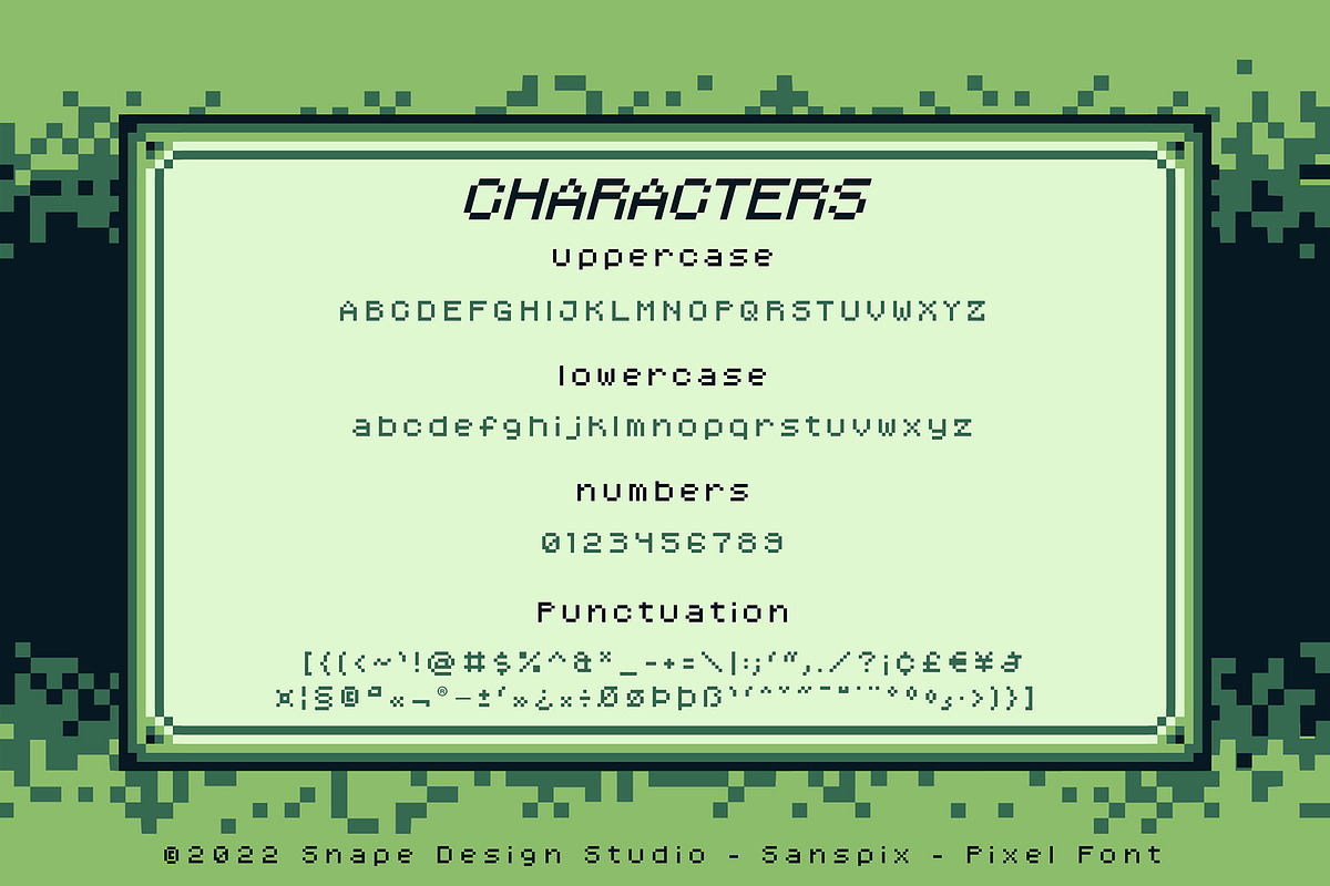 Sanspix - Pixel Font