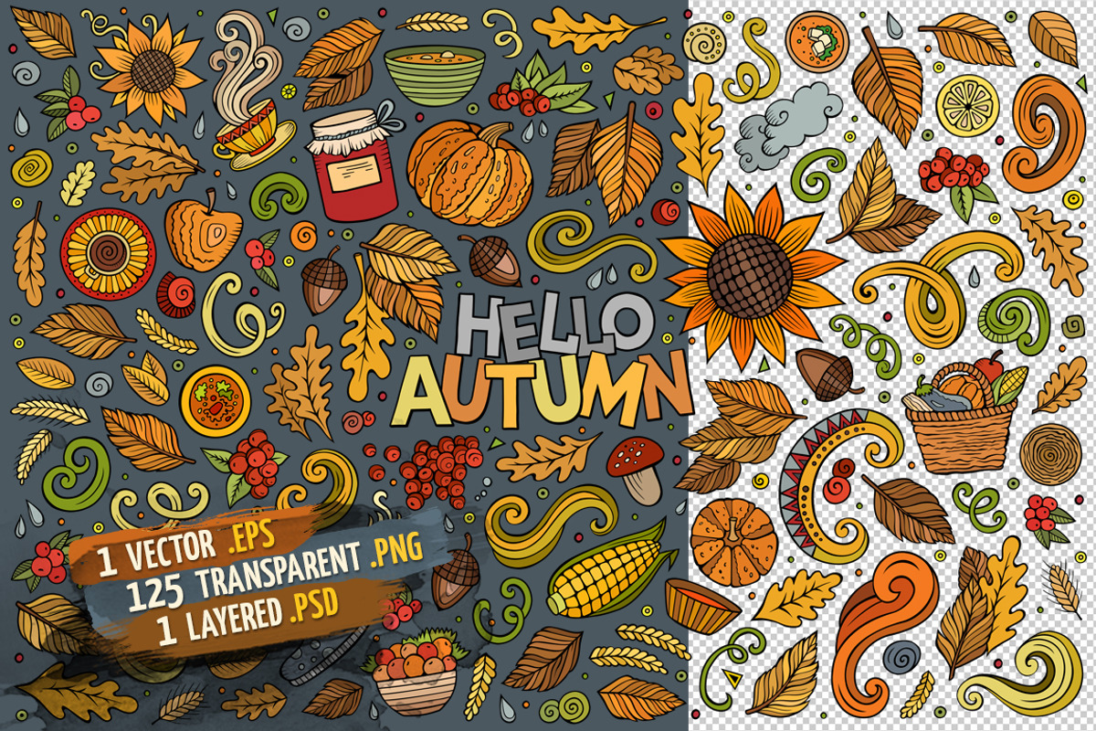 Autumn Objects & Elements Set / 2, an Object Graphic by BALABOLKA