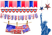 Fourth of July(USA Independence Day), an Illustration by ...