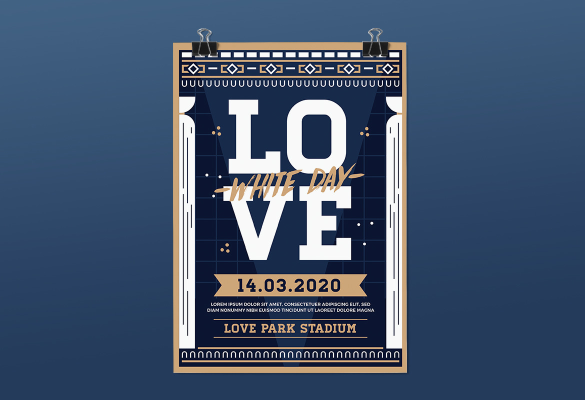 White Day Flyer, a Flyer Template by Tokosatsu