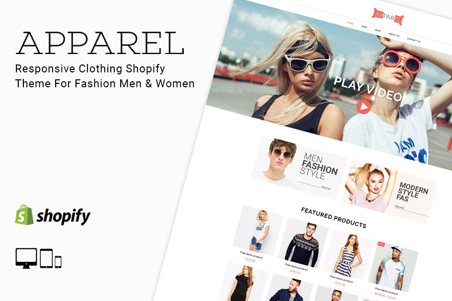 Apparel Clothing Shopify Theme, a Shopify Template by ThemeTidy Shopify ...