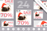 Social Media Pack | Christmas Sale, a Templates & Theme by Amber Graphics