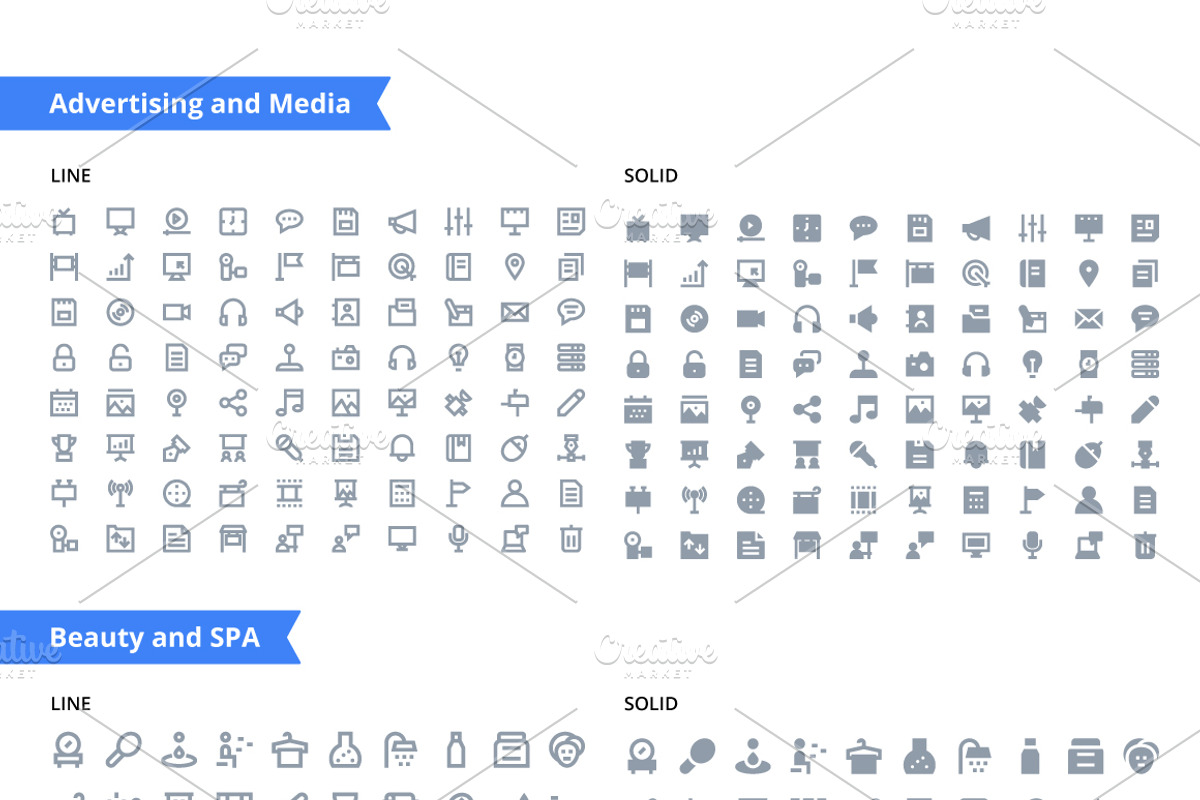6000+ Material Design Icons, an Outline Icon by Creative Stall
