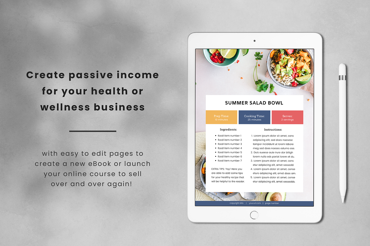 Health + Wellness Resource Templates, a Design Template by Studio Soluna