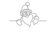 Santa Claus One line drawing, an Object Graphic by Valenty