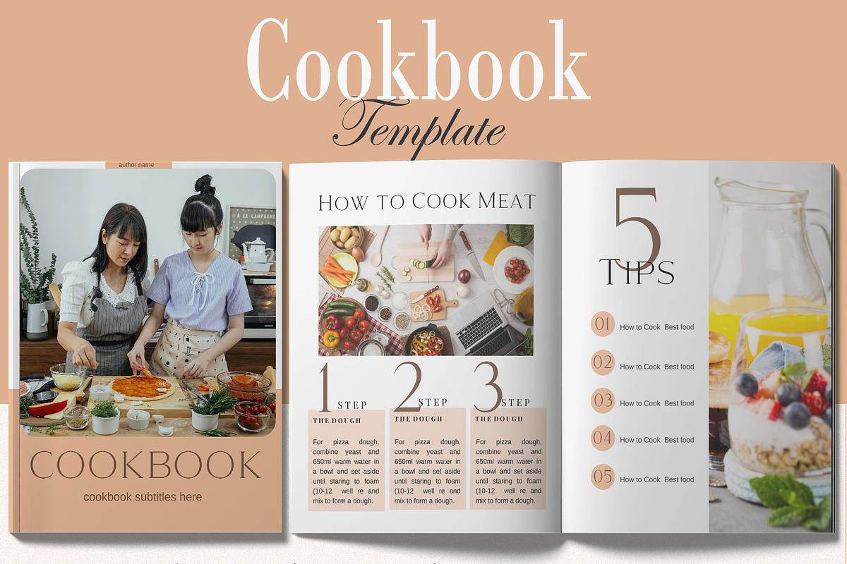 Cookbook Canva Template