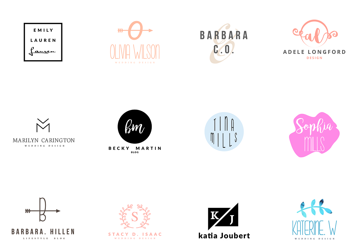 Feminine Logo Templates, a Branding & Logo Template by GraphicDash