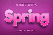 Spring Text Style Effect Mockup, a Layer Style Add-On by thefutive