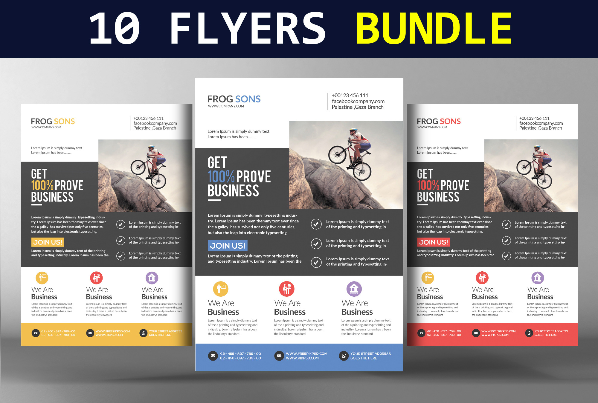 10 Business Flyers Bundle, a Flyer Template by graphicforest