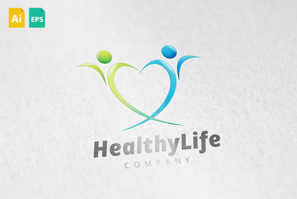 HealthyLife Logo, a Branding & Logo Template by Schneider Design Store ...