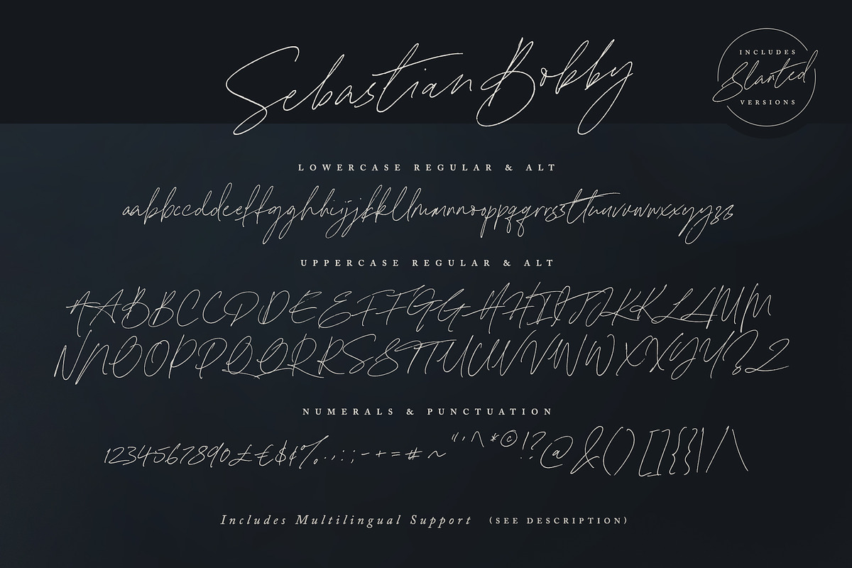 Sebastian Bobby Handwritten Font, a Script Font by Sam Parrett