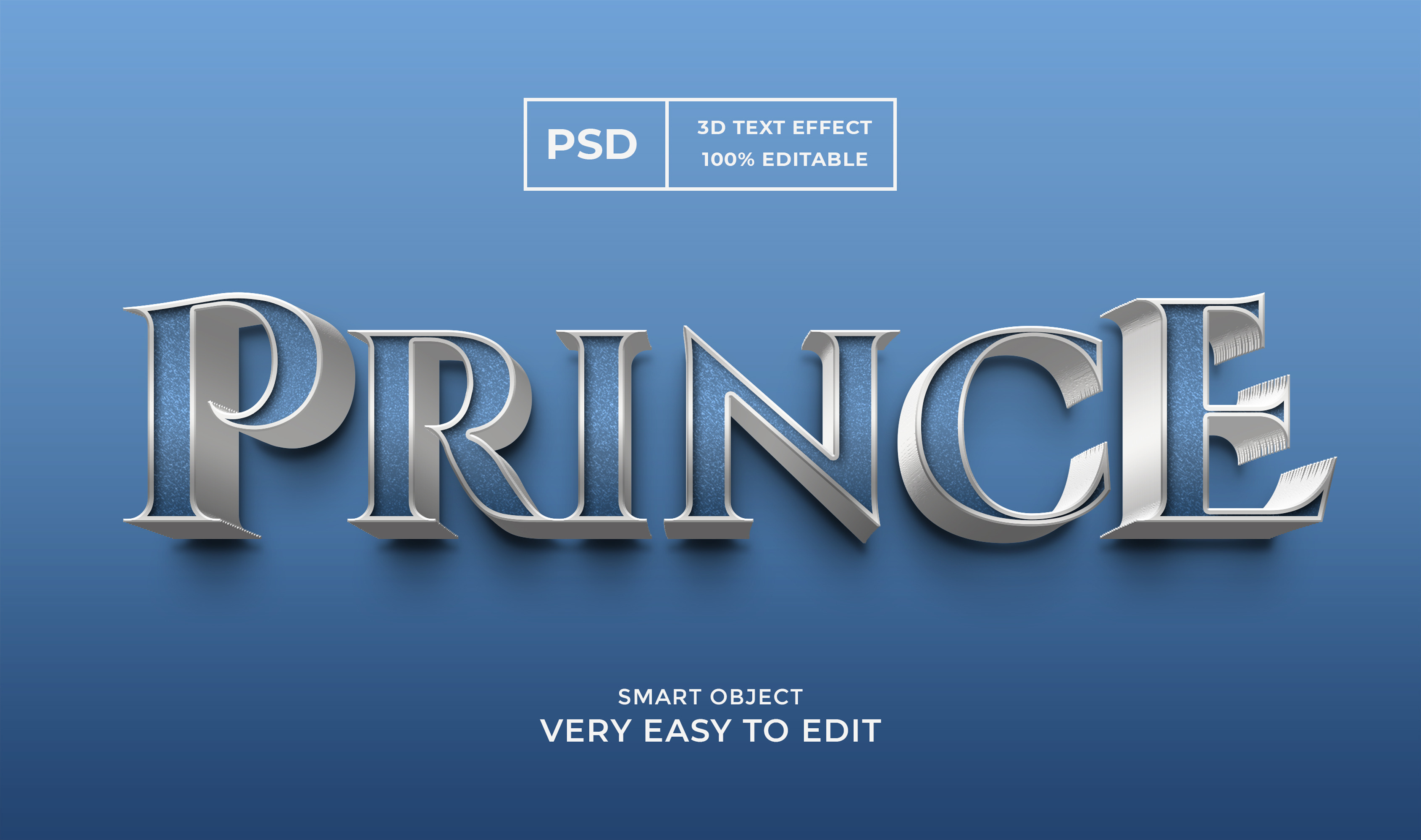 Prince 3d text style effect psd, a Layer Style Add-On by ...