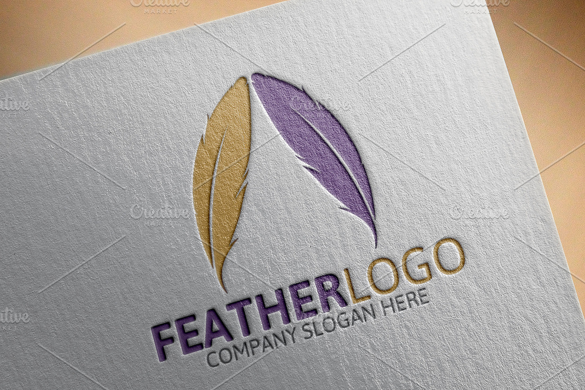 Feather Logo, a Branding & Logo Template by Josuf Media