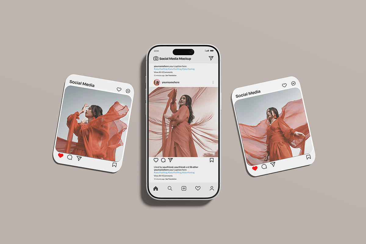 Social Media Instagram Mockup, a Device Mockup by graphicsecond