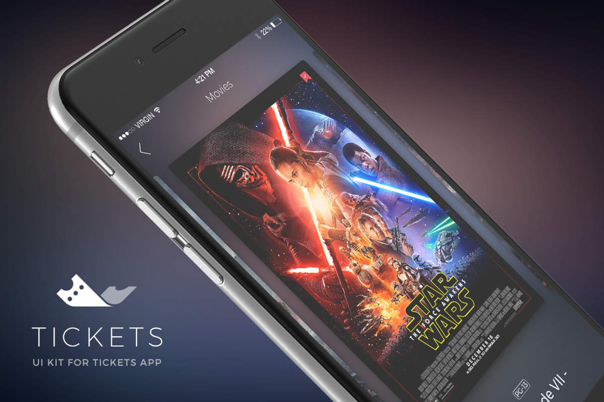 Cinema tickets UI Kit, an UI Kit Template by Shakuro