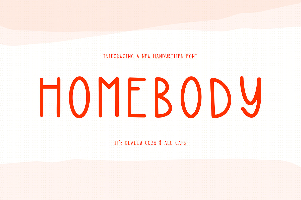 Homebody Font | A Cozy All Caps Font, a Sans Serif Font by The Homebody ...