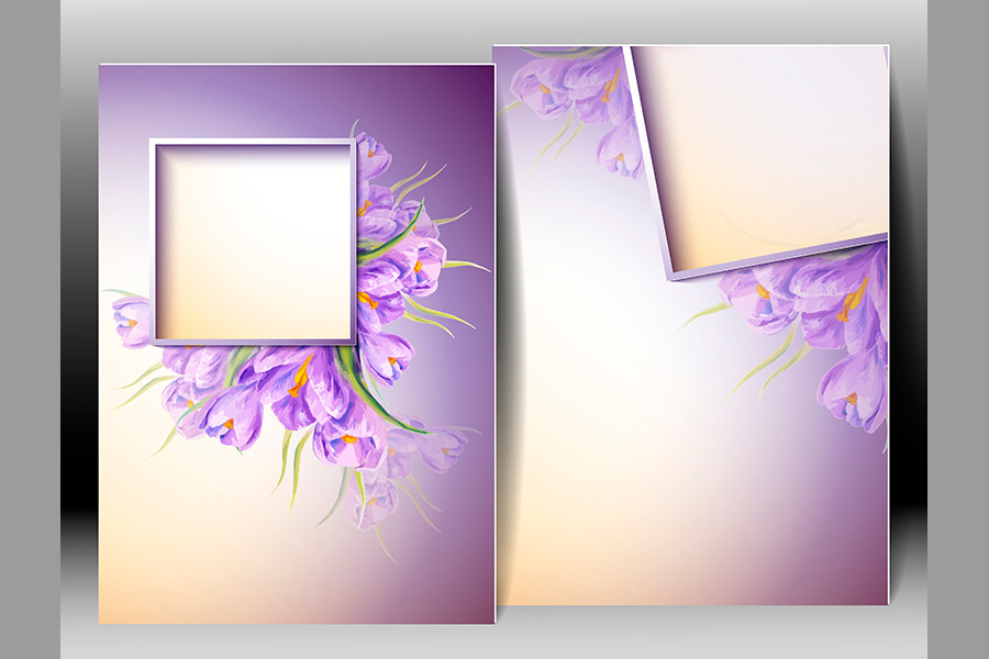 Spring flowers invitation card | Invitation Templates ~ Creative Market