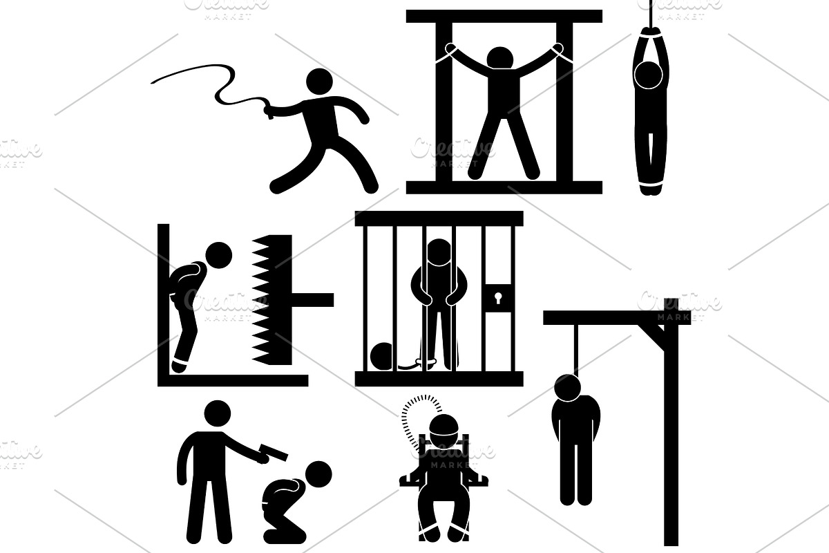 Execution Death Penalty Punishment, an Icon by Leremy Stick Figures