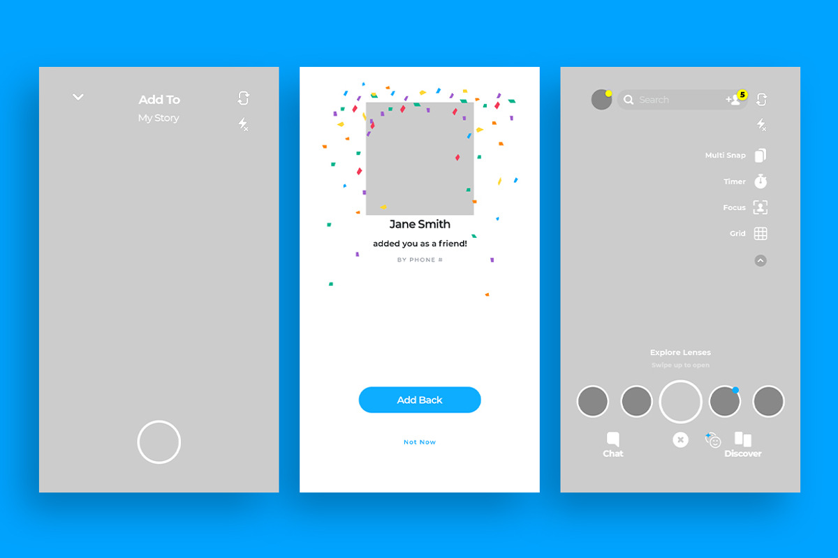 Snapchat Mobile Mockup Template, a Hat Mockup by Designer Dude